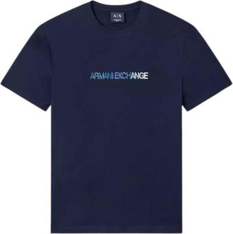 A|X Armani Exchange Homme, Tops, Bleu, Taille: L T-Shirt Coupe Slim