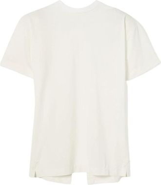 Jacquemus Femme, Tops, Blanc, Taille: 42 FR Paper Effect Open Back T-Shirt