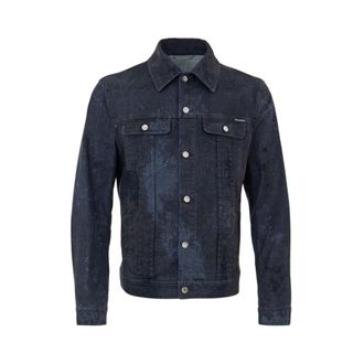 Dolce & Gabbana Veste &agrave; effet enduit - Homme - Vestes - Gris - Taille: 3XL
