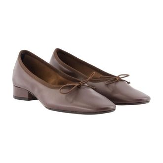 Aeyde Womens Onda Pumps - Aeyde Leather Brown Calfskin Shoes
