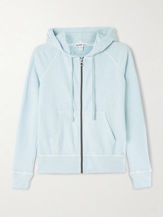 James Perse Sweat &Agrave; Capuche En Molleton De Coton Vintage - Bleu