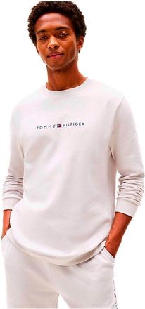 Tommy Hilfiger Herren Sweatshirt Track Top mit Logo, Beige (Light Cast), XXL