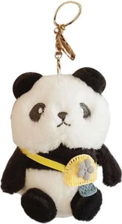 Generico Porte-cl&eacute;s Panda - porte-cl&eacute;s panda - Pendentif en peluche l&eacute;ger - Pour sacs &agrave; dos, sacs, cl&eacute;s, cadeaux pour un usage quotidien des, jaune, riferiment