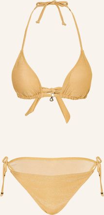 Banana Moon Banana Moon Triangel-Bikini Cricomassa Mit Glitzergarn gold