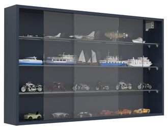 VCM Drivalo XL Glasvitrine zum Aufh&auml;ngen, 60 x 100 x 15 cm, modernes und platzsparendes Design