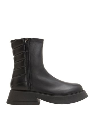 8 by YOOX LEATHER PADDED ANKLE BOOTS