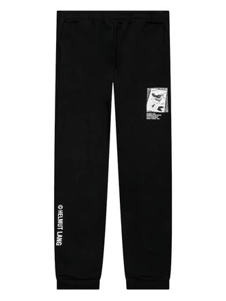 Helmut Lang pantalon de jogging en coton - Noir