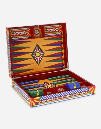 Dolce & Gabbana Plexiglass Backgammon Set - Brettspiele Mehrfarbig Onesize