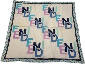Fendi Pre-owned Vintage Foulard Logo Multicolore - Femme - Pre-owned - Multicolore - Taille: ONE Size