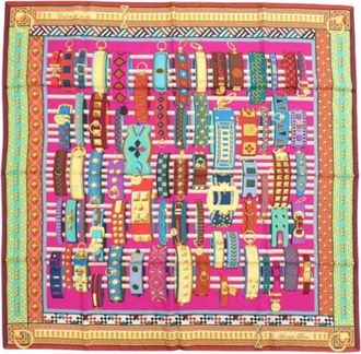 Herm&egrave;s Pre-owned Vintage Silk Scarf - Femme - Pre-owned - Multicolore - Taille: ONE Size