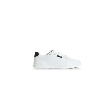 Just Cavalli Homme, Chaussures, Blanc, Taille: 45 EU Baskets perfor&eacute;es &agrave; bout rond