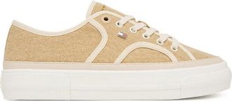 Tommy Hilfiger Sneakers aus Stoff Platform Vulc Piping FW0FW09394 Gelb