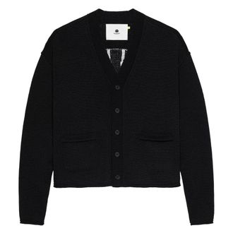 New Amsterdam Surf Association Oversized Square Cardigan - - Knitwear - Herren - Schwarzk - S/M