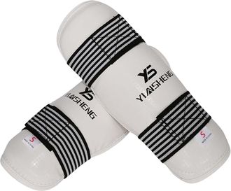 Perfeclan Taekwondo Schienbeinschoner Schutzpolster Sparring Schutzausrüstung Schienbein für Kickboxing Fighting Academy School, Beinschutz S