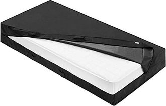 Navaris Housse Protection Matelas Int&eacute;grale - B&acirc;che Matelas Simple 80 x 200 x 25 cm Rangement D&eacute;m&eacute;nagement Transport - 4 Poign&eacute;es - &Eacute;tanche