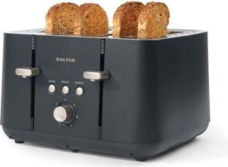 Salter Salter Marino 4-Scheiben-Toaster - 7 Stufen variable Br&auml;unung, herausnehmbare Kr&uuml;melschublade, selbstzentrierende Brothalterungen, Auftau-, Aufw&auml;rm- u