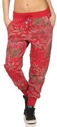 Malito more than fashion Malito Boyfriend Pantalon Baggy Harem Aladin Yoga Twist 83728 Femme Taille Unique (Bordeaux)