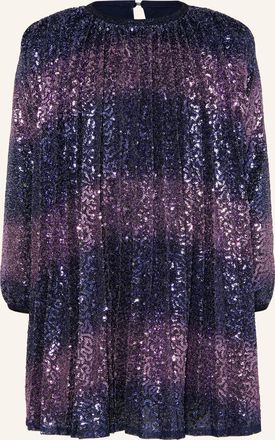 BILLIEBLUSH Plisseekleid Aus Mesh Mit Pailletten blau