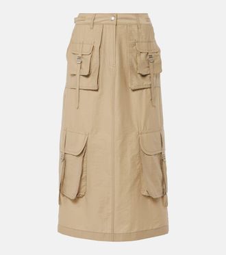 Acne Studios Jupe cargo en coton mélangé