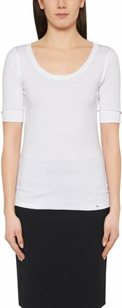 Marc Cain Essentials Damen T-Shirt +E4869J14, Weiß (White 100), 36 (2)