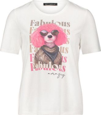 Betty Barclay Kurzarmshirt Damen mit Placement (1-tlg)