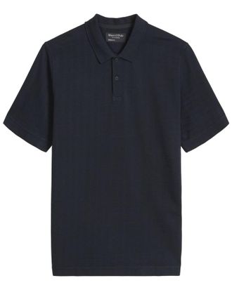 Marc O'Polo Leichtes Strick-Poloshirt aus Bio-Baumwolle, Regular Fit in
