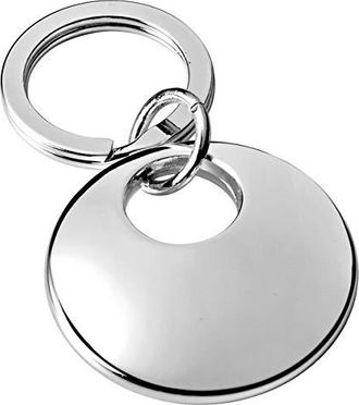 Silberkanne Porte-cl&eacute;s Rond en Argent plaqu&eacute; Argent de qualit&eacute; sup&eacute;rieure - 4 x 7 cm