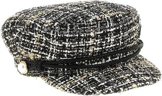 Maison Michel Femme, Accessoires, Multicolore, Taille: S Stage Shiny Tweed Hat