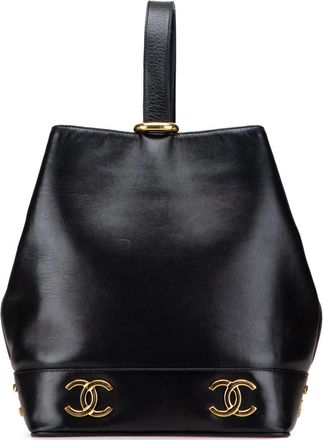 Chanel Hobo Bags - Triple CC Lambskin Bucket - Gr. unisize - in Schwarz - f&uuml;r Damen