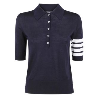 Thom Browne Round-Neck Strickwaren - - Knitwear - Damen - Blau - S