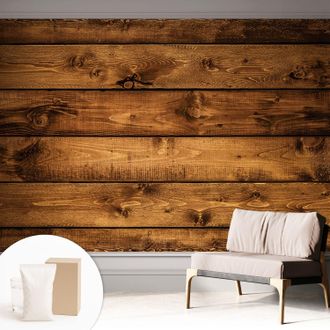 Tulup Carta Da Parati Con Design Moderno - Per Rinnovamento Rapido - Non-woven - Per Interni Moderni Tavole Di Legno 312x219 Cm