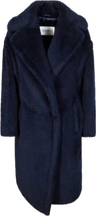 Max Mara Femme, Manteaux, Bleu, Taille: 38 FR Tedgirl Coat