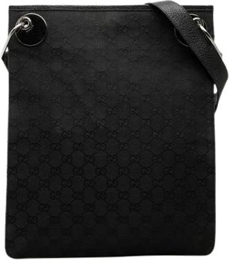 Gucci Sac bandouli&egrave;re vintage en toile Pre-owned - Femme - Pre-owned - Noir - Taille: ONE Size