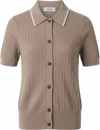 Gran Sasso 57225 Polo Shirt - - Tops - Damen - Beige - L