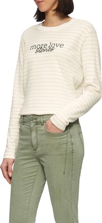 s.Oliver Gestreiftes Langarmshirt im Relaxed Fit mit Artwork