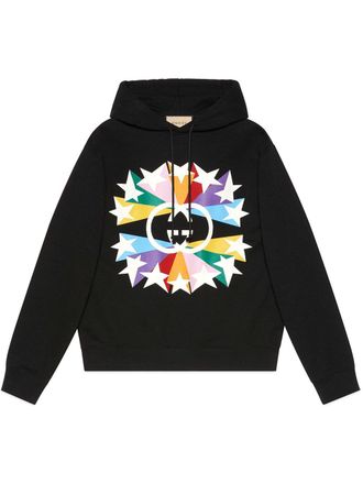 Gucci Hoodie mit GG-Print - Schwarz