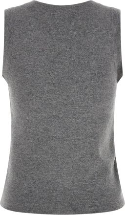 Giuseppe Di Morabito Womens Gray Virgin Wool Sleeveles Sweater Clothing