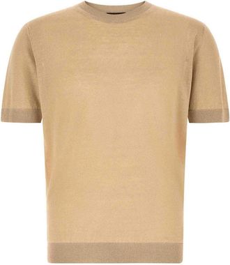 Zanone Pull Col Rond - Beige