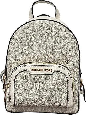 Michael Kors Jaycee - Mini sac à dos convertible MK Signature - Taille XS - Crème clair, [Poudre légère], X-Small, Jaycee