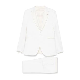 Tagliatore Herrenbekleidungsanzug Panna Ss25 - - Suits - Herren - Wei&szlig; - XL