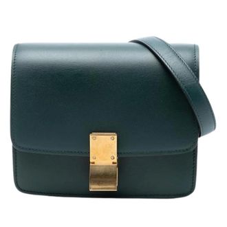 Celine Pre-owned The Classic Box Crossbody Bag - Femme - Pre-owned - Vert - Taille: ONE Size