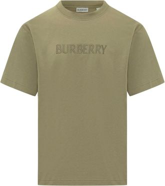 Burberry Homme, Tops, Vert, Taille: S Ryan Logo T-Shirt