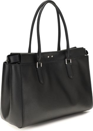 Fendi Peekaboo Calfskin Leather Shoulder Bag - Black