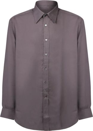 Dell'Oglio Homme, Chemises, Gris, Taille: 3XL Chemises beiges &eacute;l&eacute;gantes
