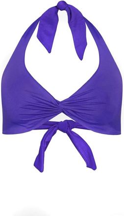 Fisico Femme, Maillots de bain, Violet, Taille: 44 FR Crisscross Wrap Bikini Top