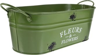 BESPORTBLE Vintage Blumentopf Garten Blumentopf Ovaler &Uuml;bertopf Wanne Eimer Fleur Erh&ouml;hte Gartenk&auml;sten Beh&auml;lter Sukkulenten &Uuml;bertopf Pflanzgef&auml;&szlig;e Blument&ouml;pfe Top