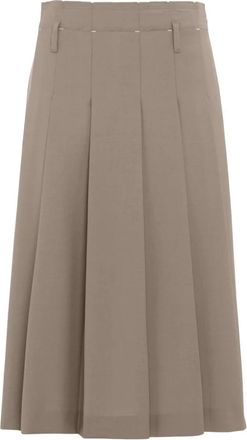 Tela Faltenrock Midi - - Skirts - Damen - Beige - XS