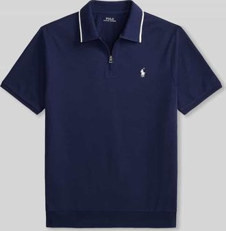 Polo Ralph Lauren Regular Fit Poloshirt aus Baumwoll-Mix mit Rei&szlig;verschluss