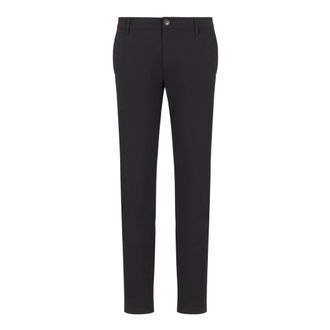 A|X Armani Exchange Homme, Pantalons, Noir, Taille: W34 Pantalon Slim Noir Tissu Synth&eacute;tique