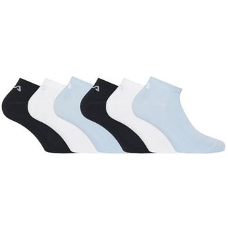 Fila Chaussette Homme Coton - Lot de 6 - Chaussettes Basses Homme, Blanc Taille 43/46